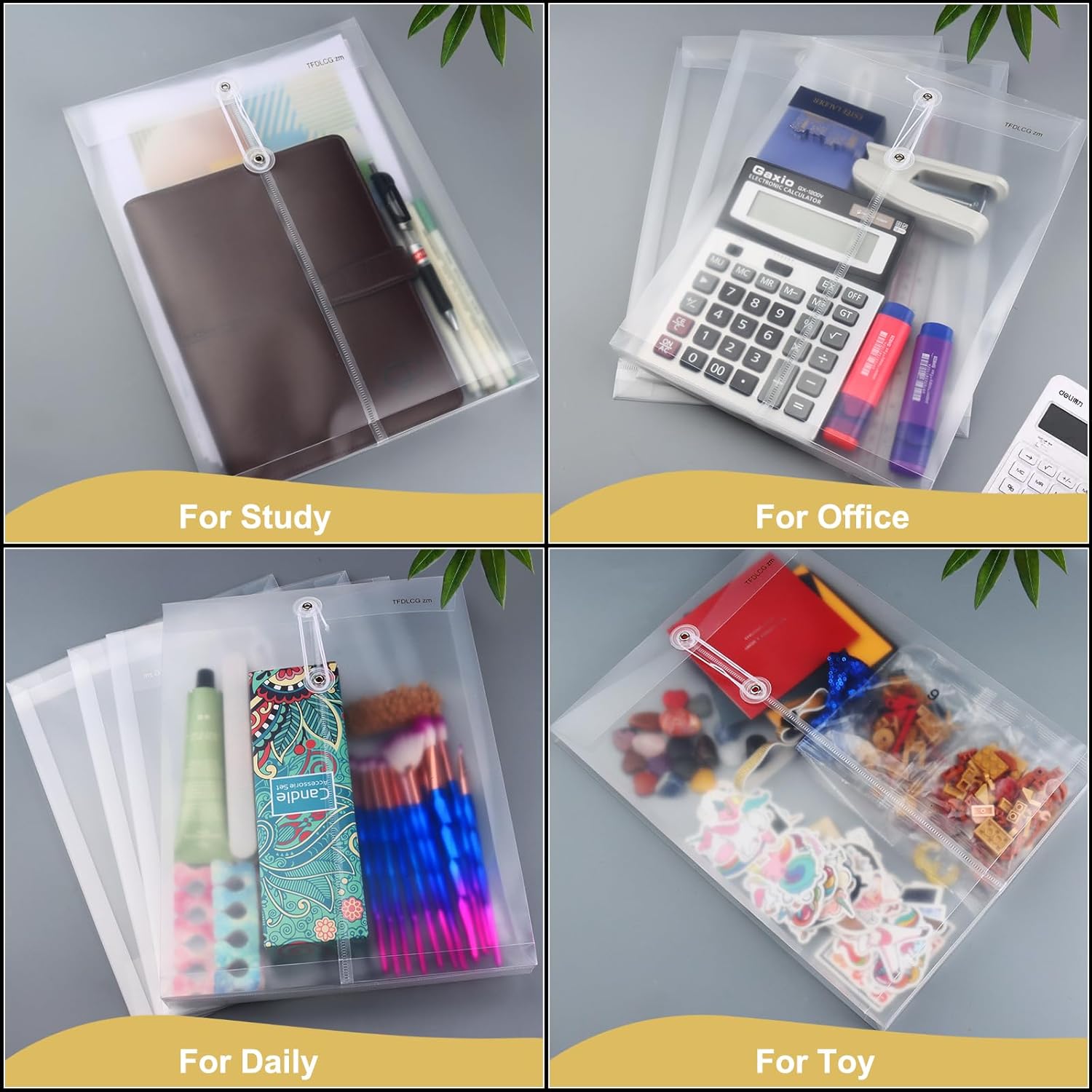 Plastic Interoffice Envelopes FANWU Plastic Legal Size Expandable ...