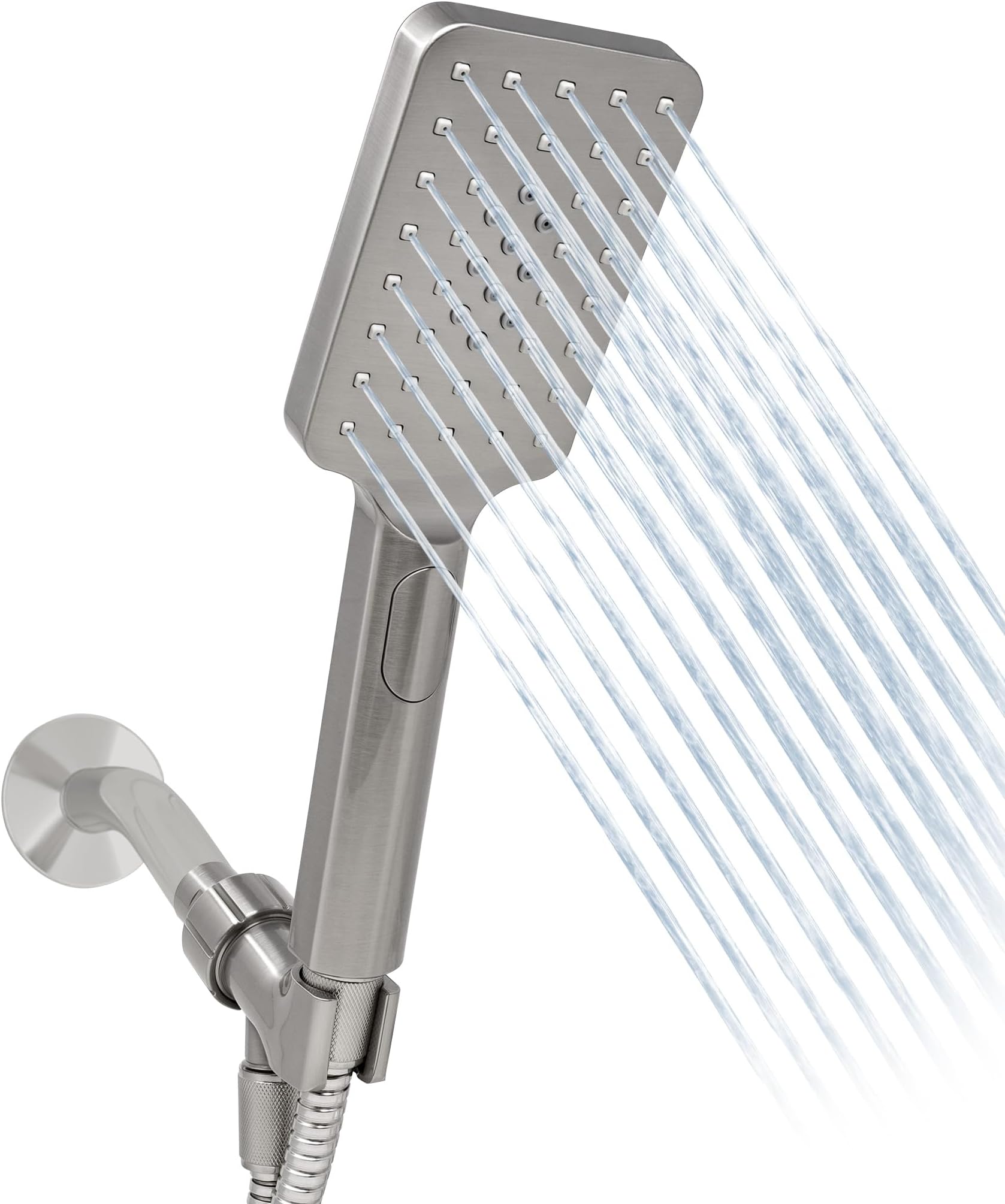 BRIGHT SHOWERS Handheld Shower Head Set High Pressure Hand Held ...