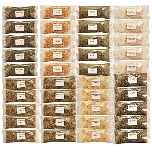 Amazon.com : (Variety Pack of 40) Spices Variety Bundle Set Dill Basil ...