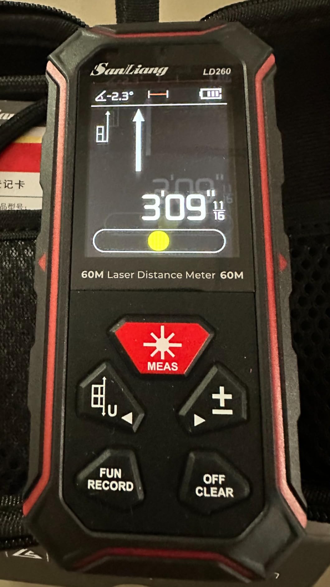 Amazon.com: Sanliang Dual Laser Measuring Tool 393ft/120M Rechargeable ...