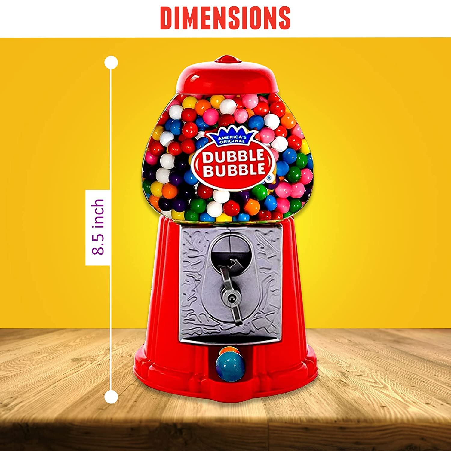 Snapklik.com : Gumball Machine For Kids 8.5- Coin Operated Bubble Gum ...