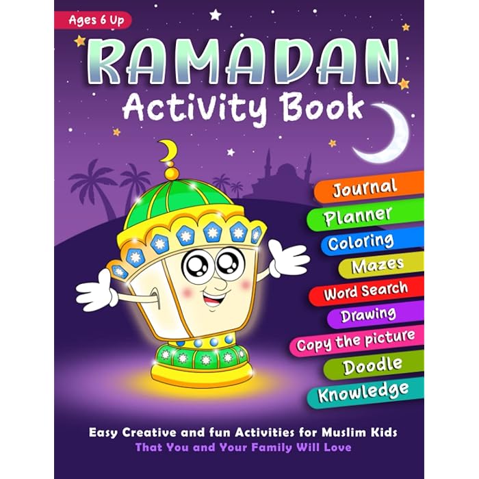 Buy Ramadan Activity Book: Over 90 Fun Activities for Muslim Kids, Ages ...