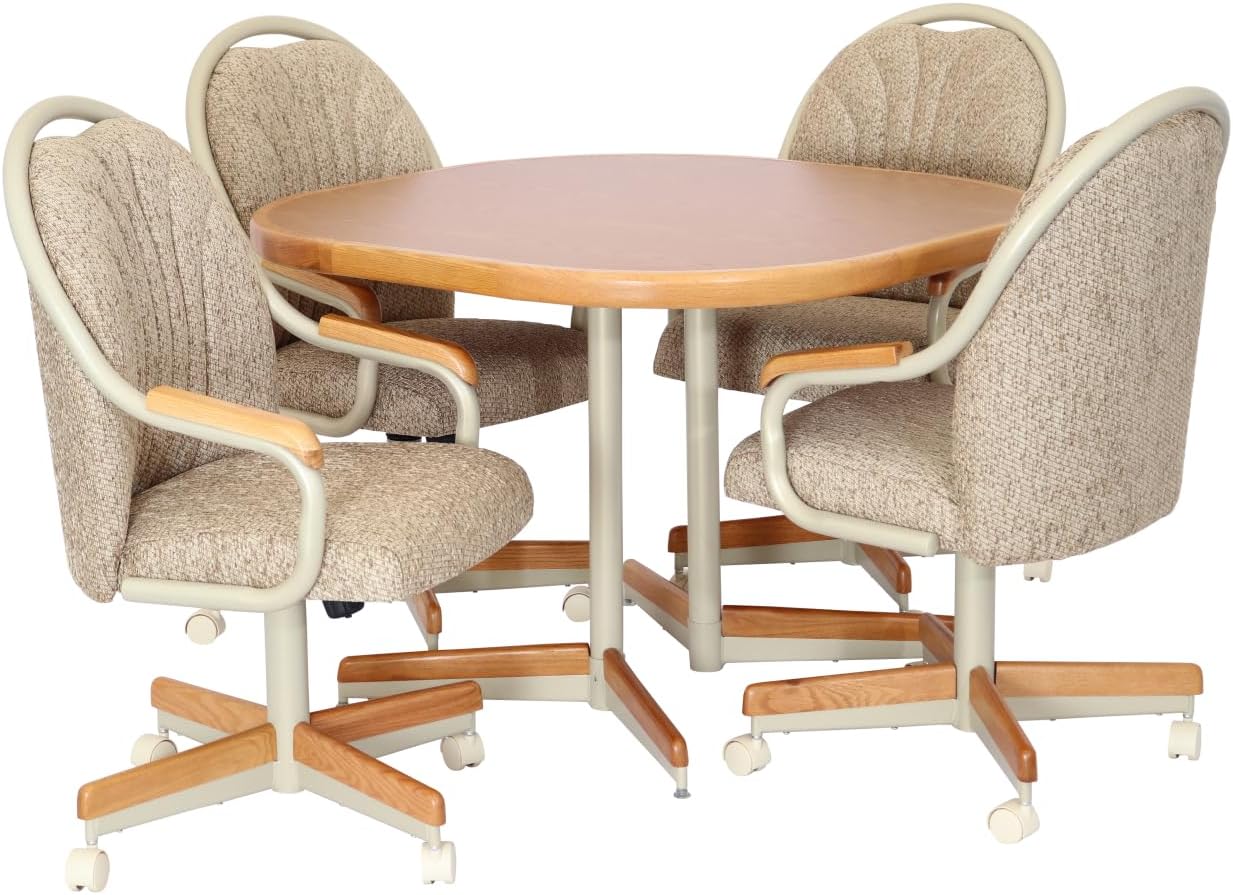 Amazon.com - Furnish Theory Caster Chair Company 5-Piece 42x42 Caster ...