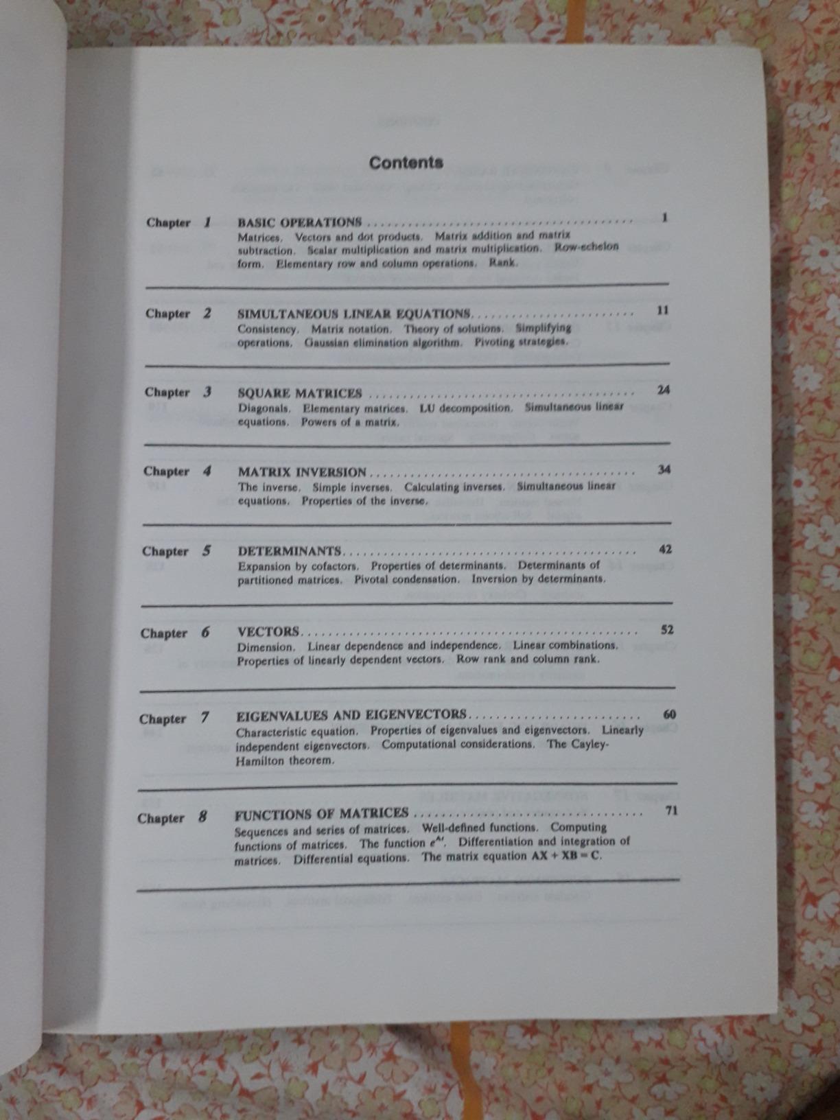 Buy Shaum's Outlines of Matrix Operations Book Online at Low Prices in ...