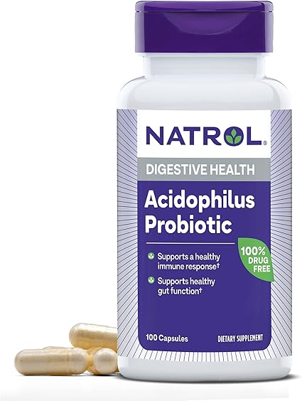 Amazon.com: Natrol Acidophilus Probiotic 100 mg, Dietary Supplement for ...