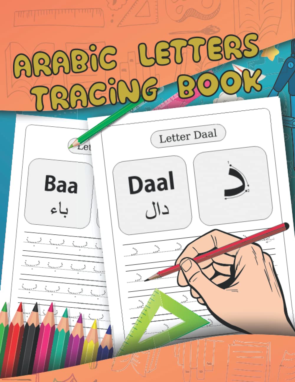 Buy Arabic Letters Tracing book: alif baa tracing and practice level 1 ...
