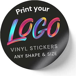 Personalised Logo Stickers Contour Cut to Any Shape Custom Labels Logo ...