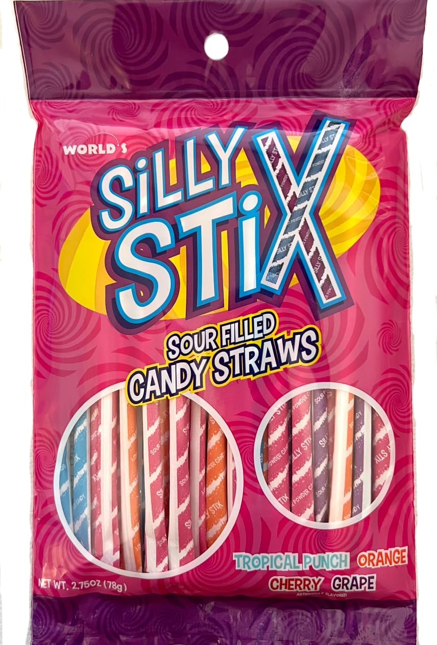 Amazon.com : 25 Giant Pixy Stix - 15 Inches - Assorted Flavors ...