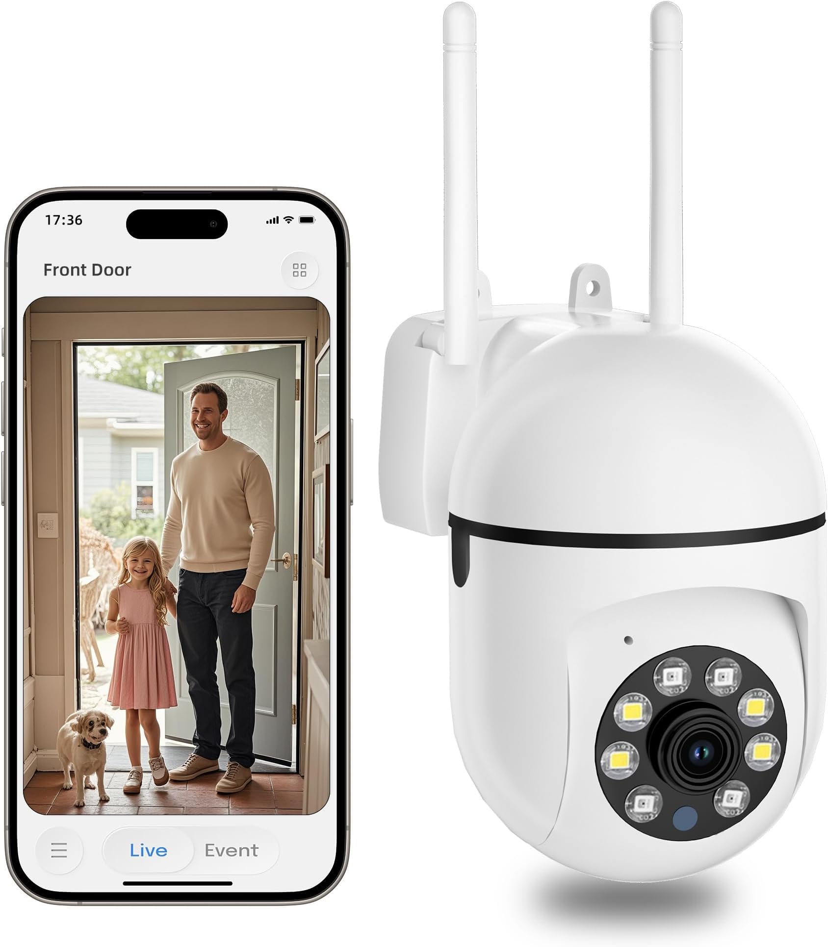 Amazon.com : 1080P Dome Cameras Wireless, Pan-Tilt 360° View Battery ...