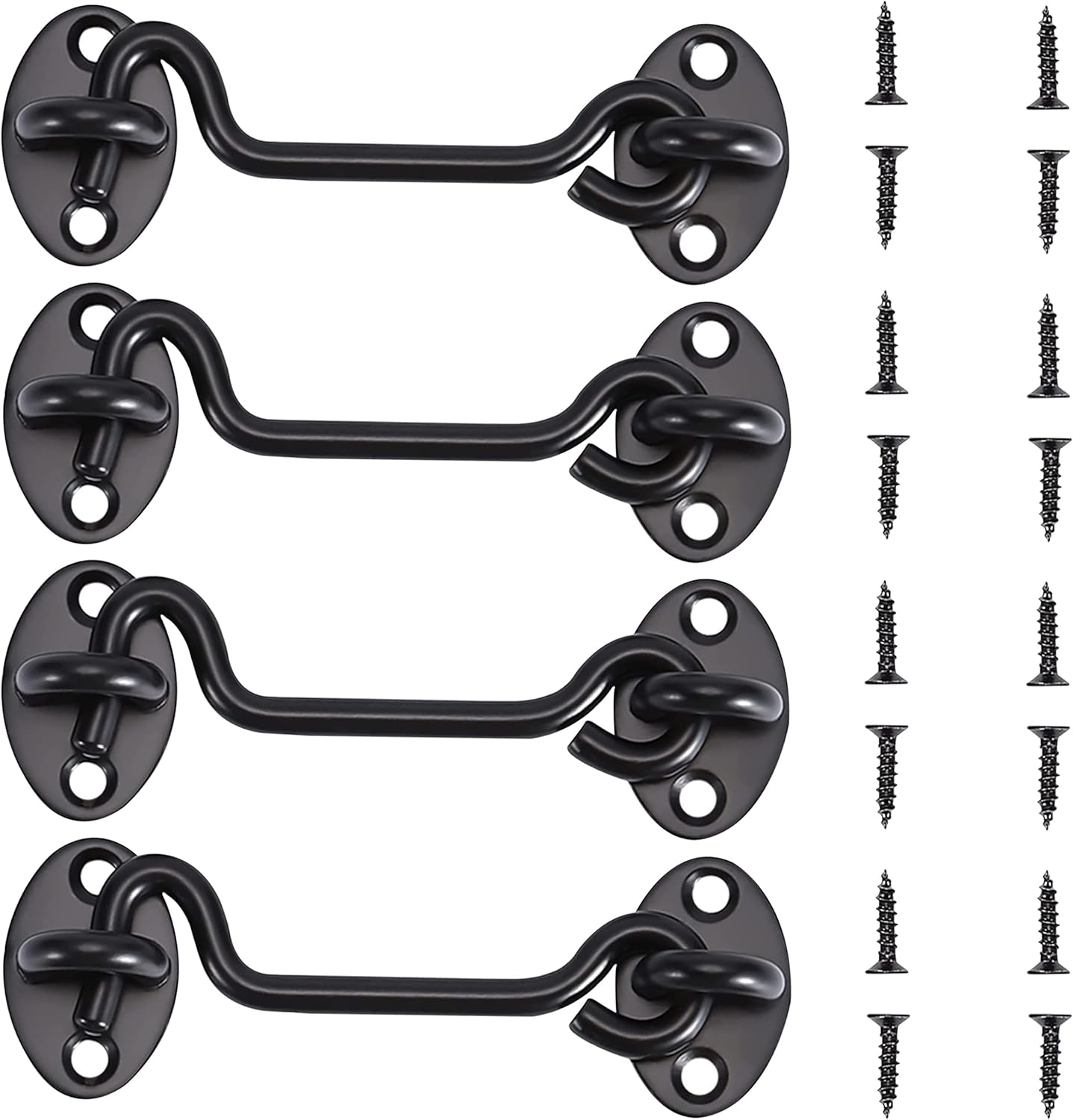 Amazon.com: VENGABY 4 Pack Barn Door Latch Door Lock Hardware, Sliding ...