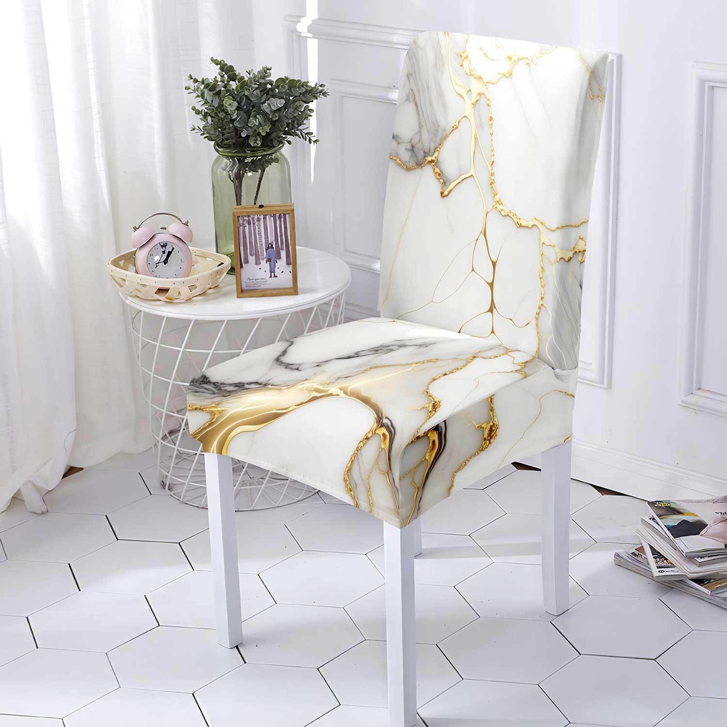 Hixingo Washable Chair Covers Dining Chair Protector, Stretch Removable ...