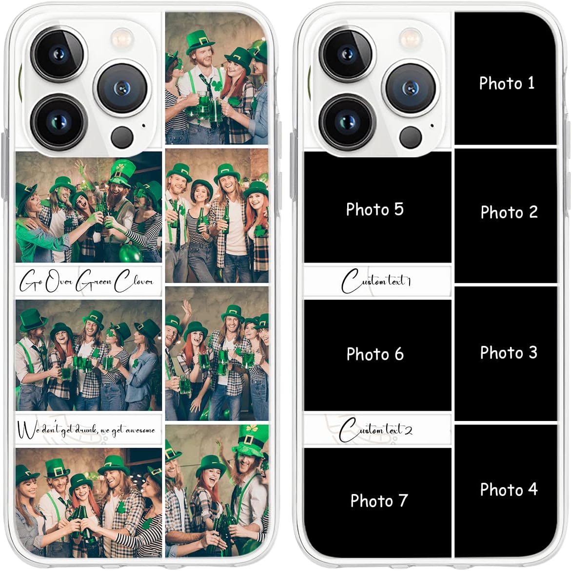 Amazon.com: CUBICER Personalized Phone Cases Photo Customized Text Name ...