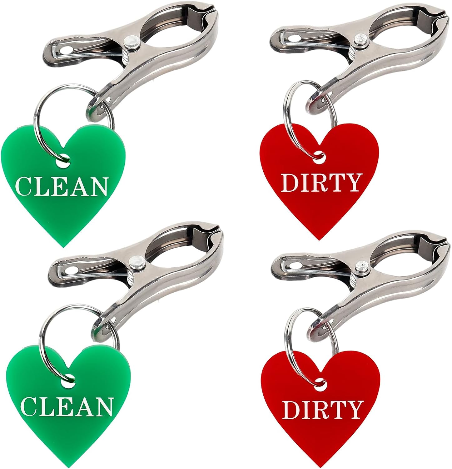 Amazon.com: 4 PCS Laundry Basket Labels Clean & Dirty Signs Laundry ...
