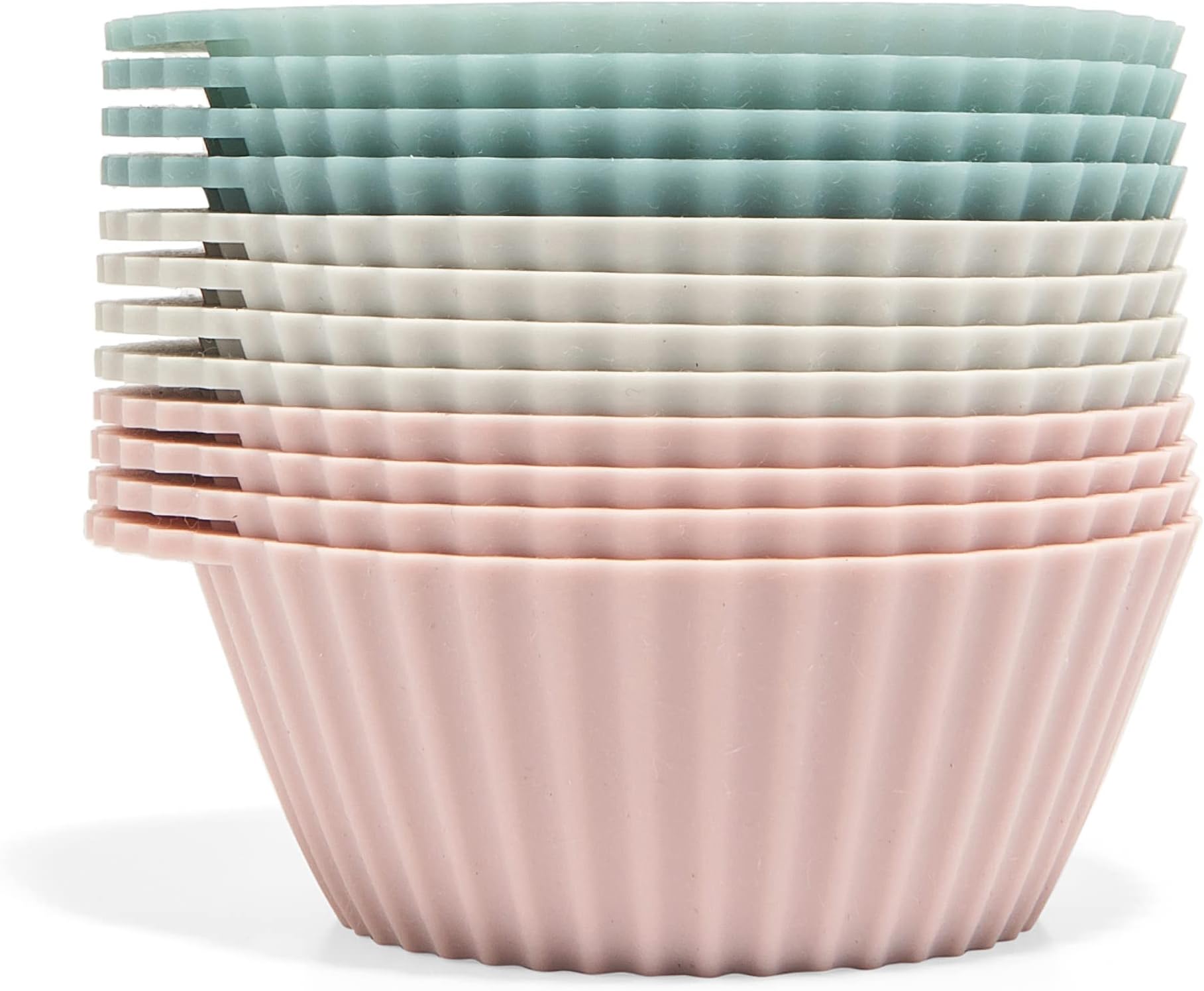 Amazon.com: Silicone Baking Cups / 13 Reusable Nonstick Cupcake Liners ...