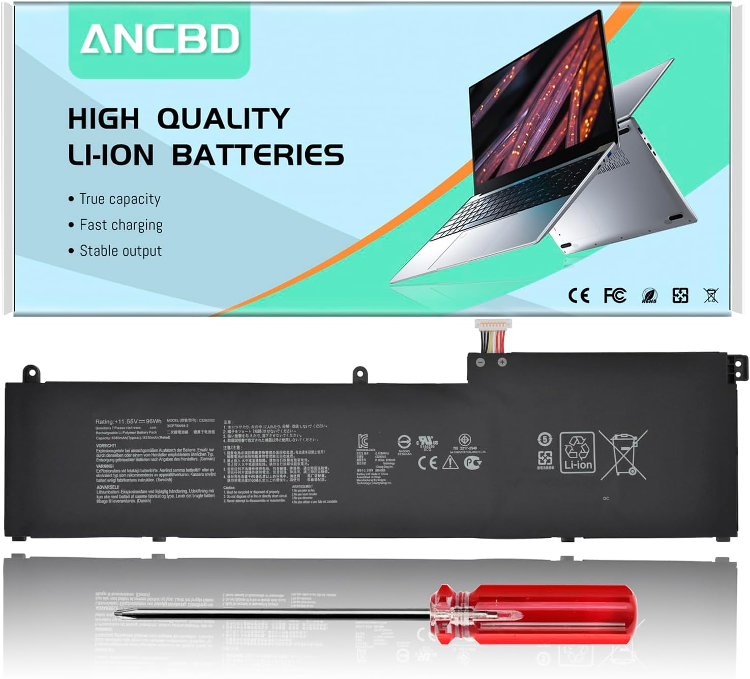 Amazon.com: ANCBD C32N2002 Laptop Battery for ASUS ZenBook Pro 15 ...