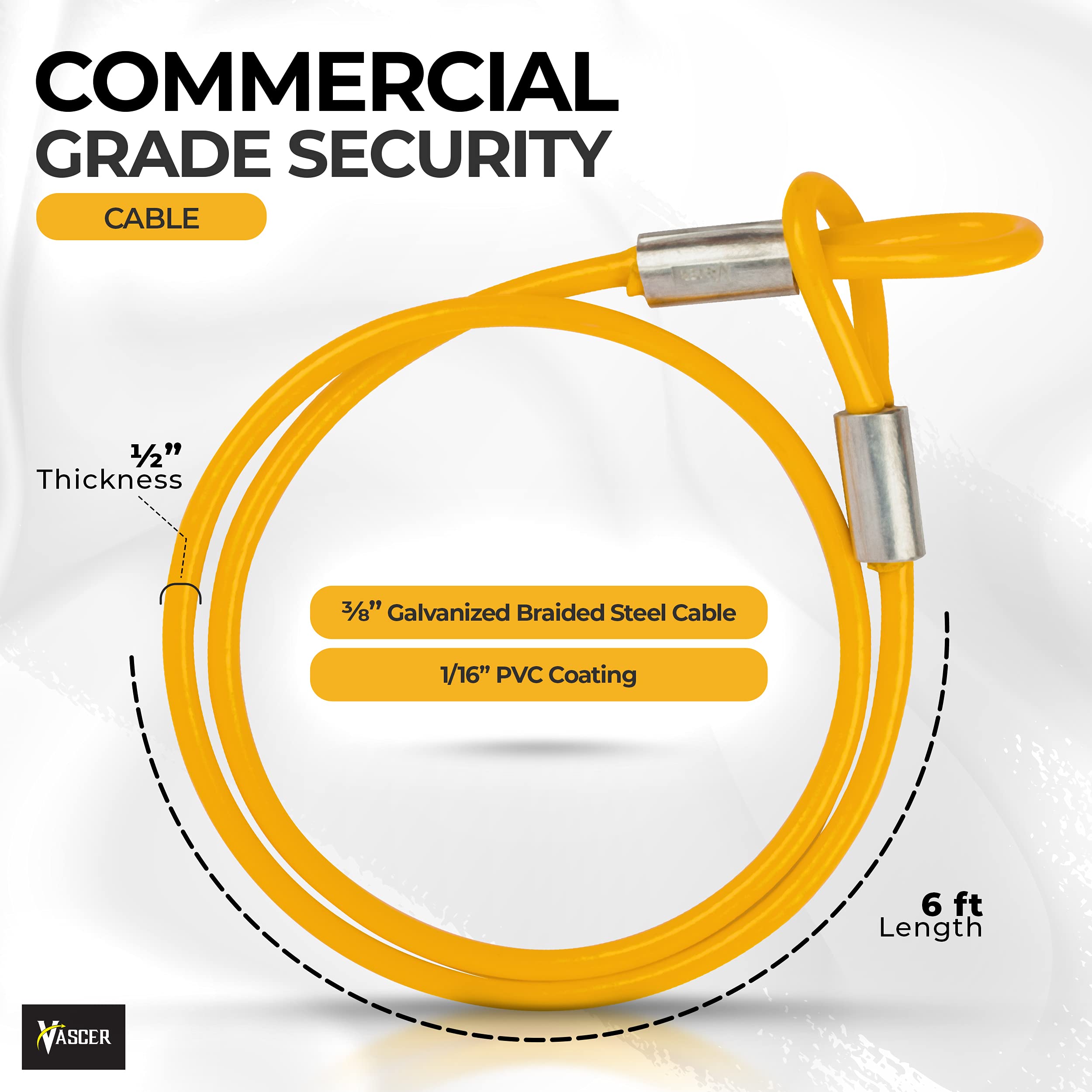 Snapklik.com : Vascer 6FT (1/2") Commercial Heavy Duty Braided ...