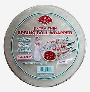 CAF Premium Spring Roll Wrapper, Fresh Rice Paper, Spring Roll Wrappers ...