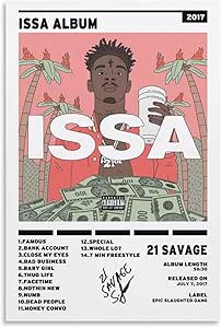 Amazon.com: WANFMDAT 21 Savage Issa Album Music Album Signed Poster (2 ...