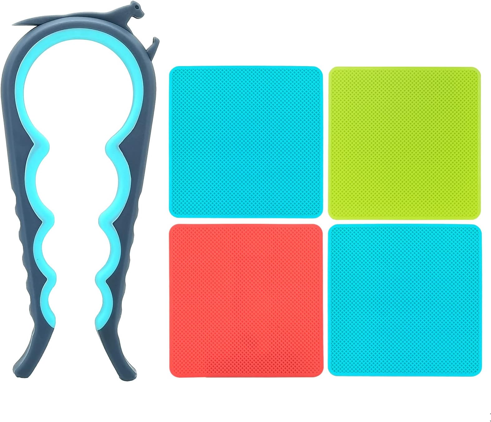 Amazon.com: Latest Jar Opener With 4 Rubber Jar Gripper Pads for Weake ...