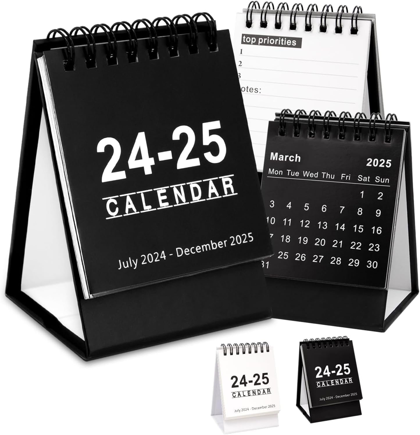 Mini Desk Calendar 2024 2025 UK, Desktop calendar 2024/25 (July 2024 ...