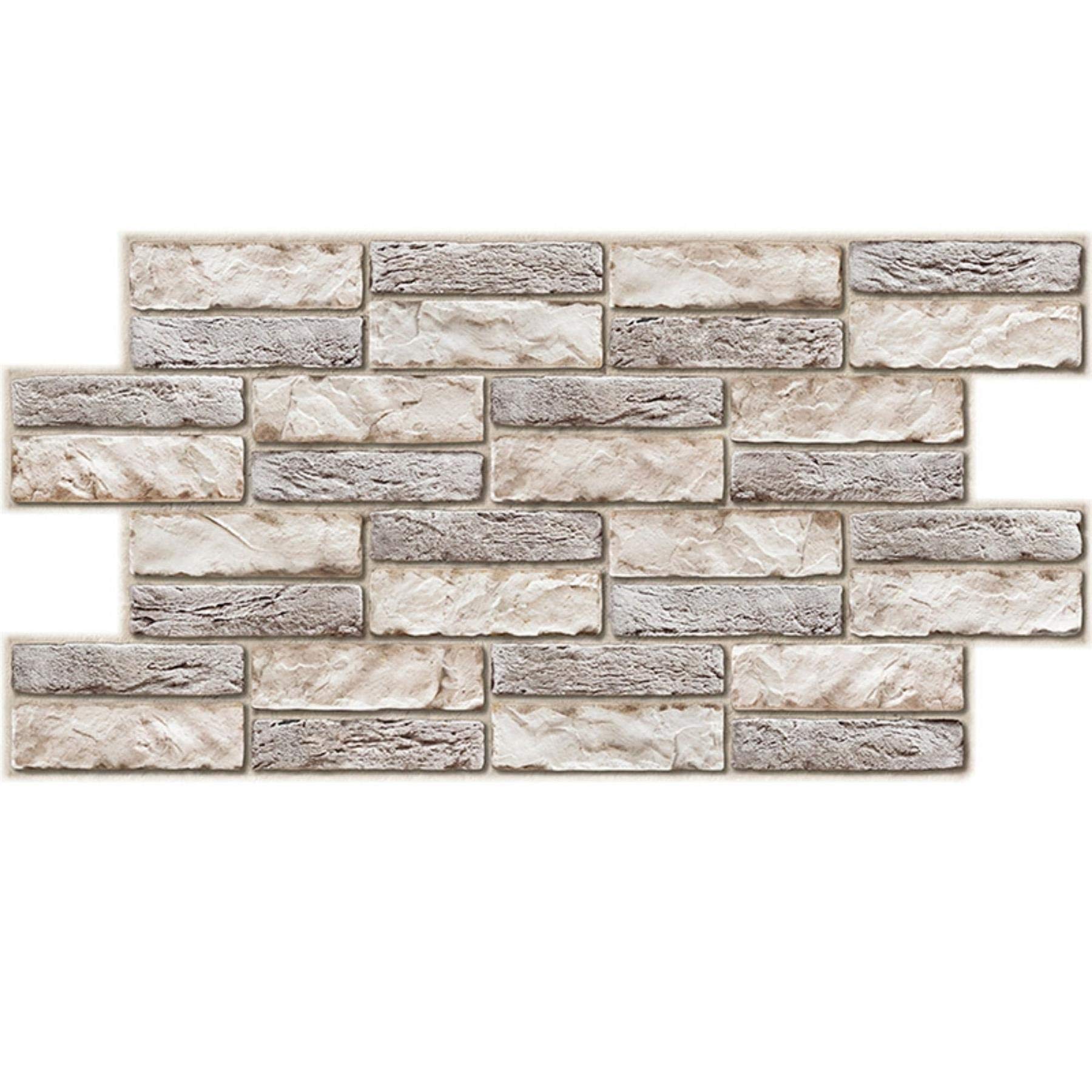 Buy 3D Stone Brick Textured PVC Interior Wall Panels Kitchen Cladding ...