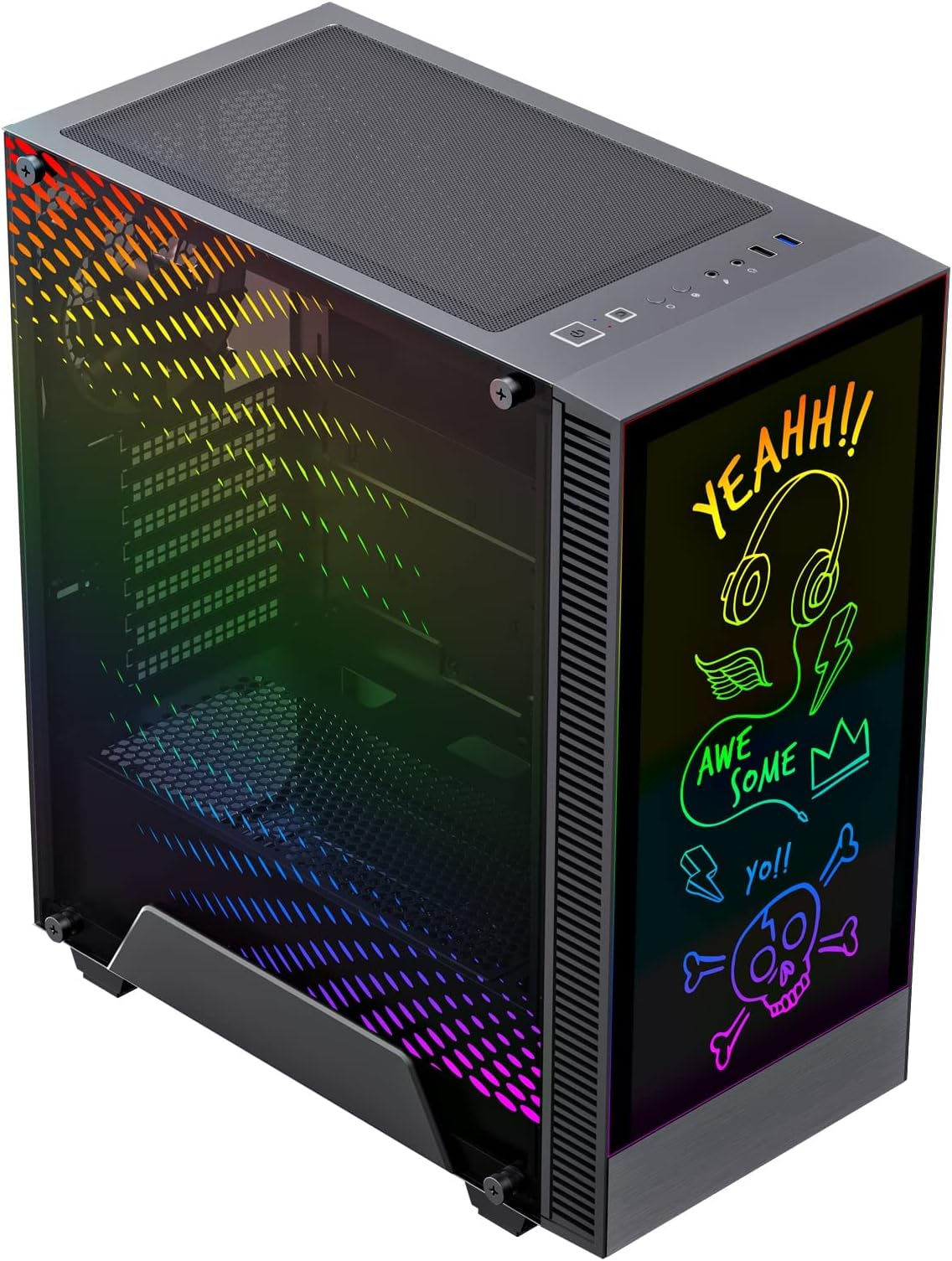 Amazon.com: Kreator Mid Tower Argb Game Black Gamemax Case : Electronics