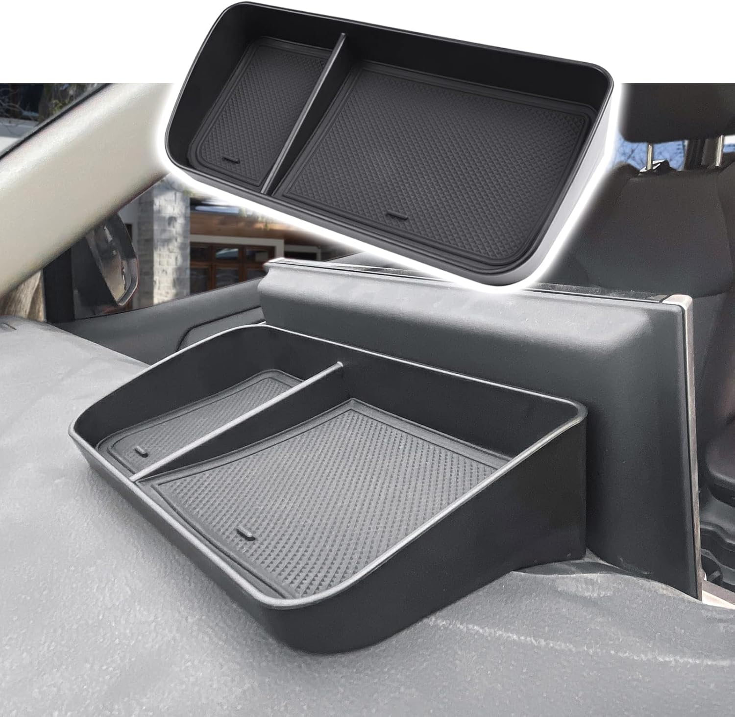 Amazon.com: RUNROAD Dashboard Organizer Interior Storage Tray ...
