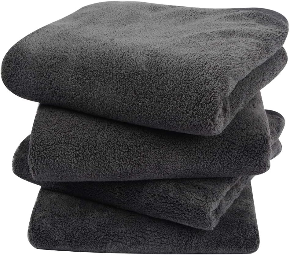 KinHwa 4er Pack Mikrofaser Handtuch, Mikrofaser Handtuch Haare ...