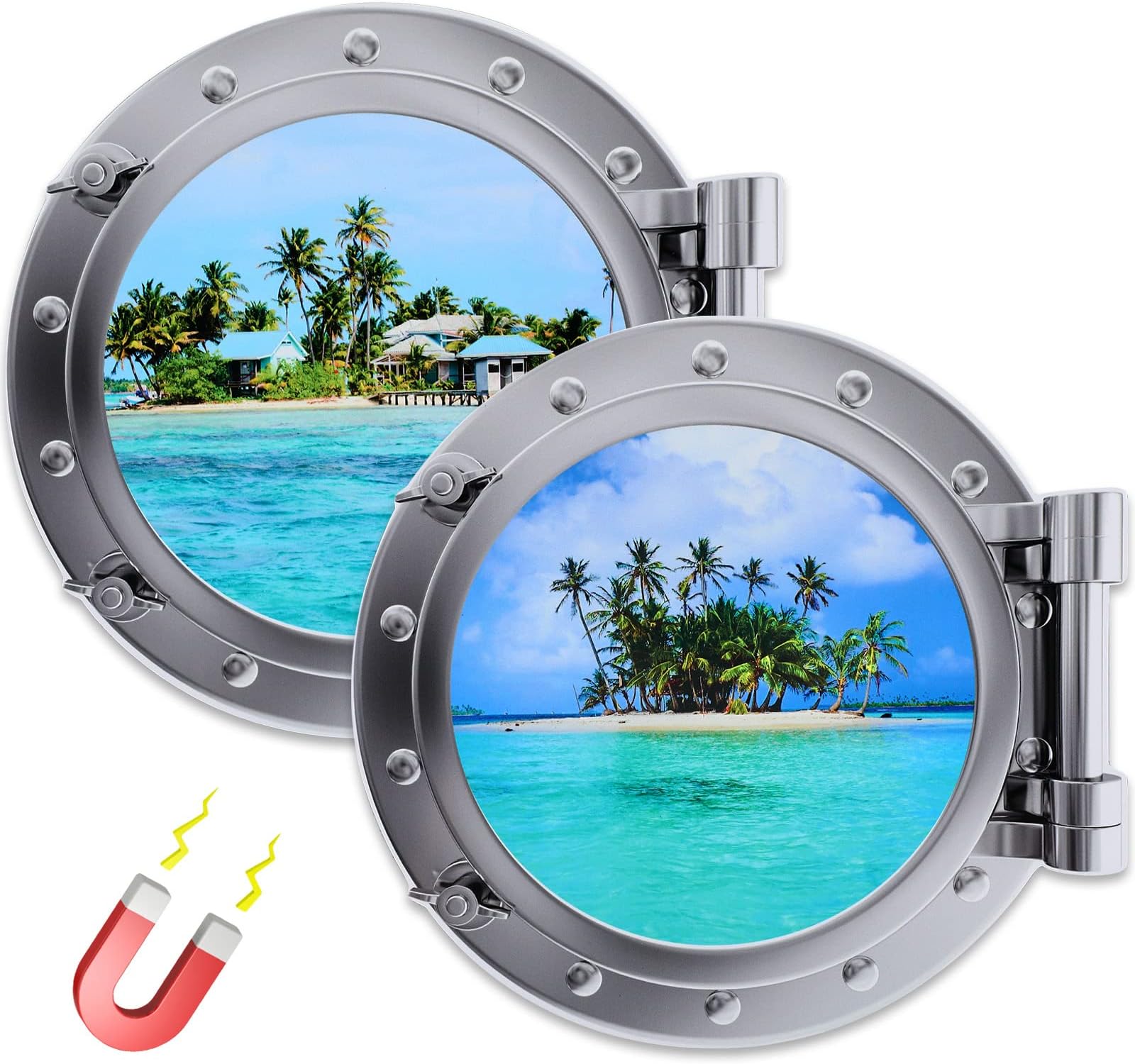 Amazon.com: 8PCS Magnetic Cruise Door Decorations, Porthole Cruise Door ...