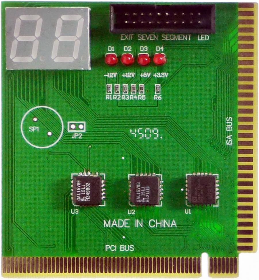 Unbekannt Mainboard Diagnose PCI+ISA int/ext. + 4 LED ID8245: Amazon.de ...