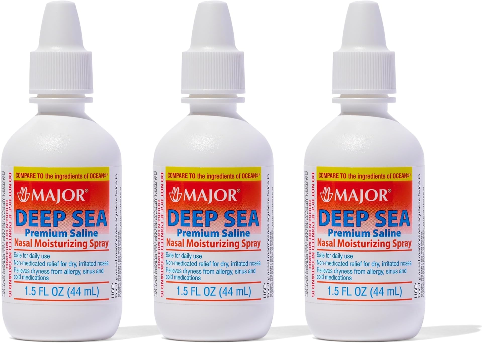 Amazon.com: MAJOR Deep Sea Premium Saline - Nasal Moisturizing Spray ...
