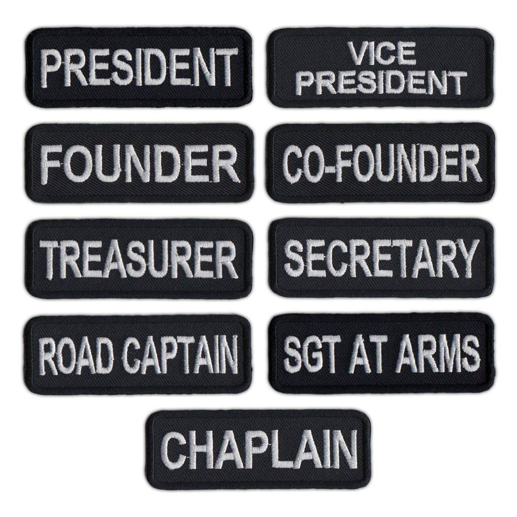 Amazon.com: Motorcycle Club Patch Set (President, Vice President ...