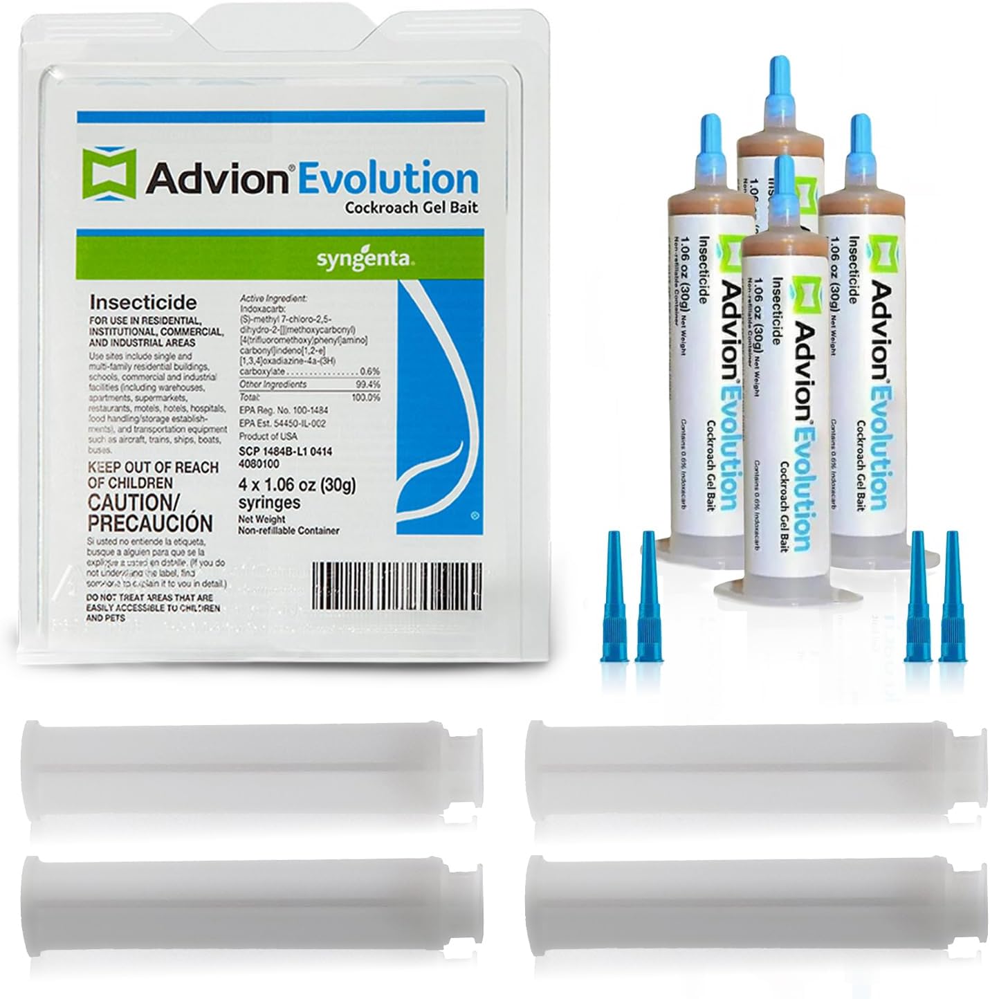 Amazon.com : Advion Cockroach Gel Bait, 4 Tubes x 30-Grams, 1 Plunger ...