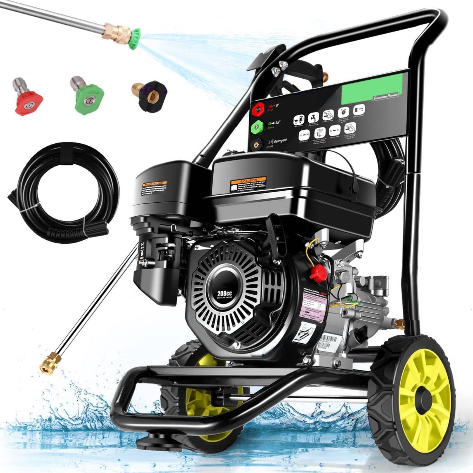 Amazon.com : mrliance 4000PSI Pressure Washer Gas Power Washer 2.8GPM ...