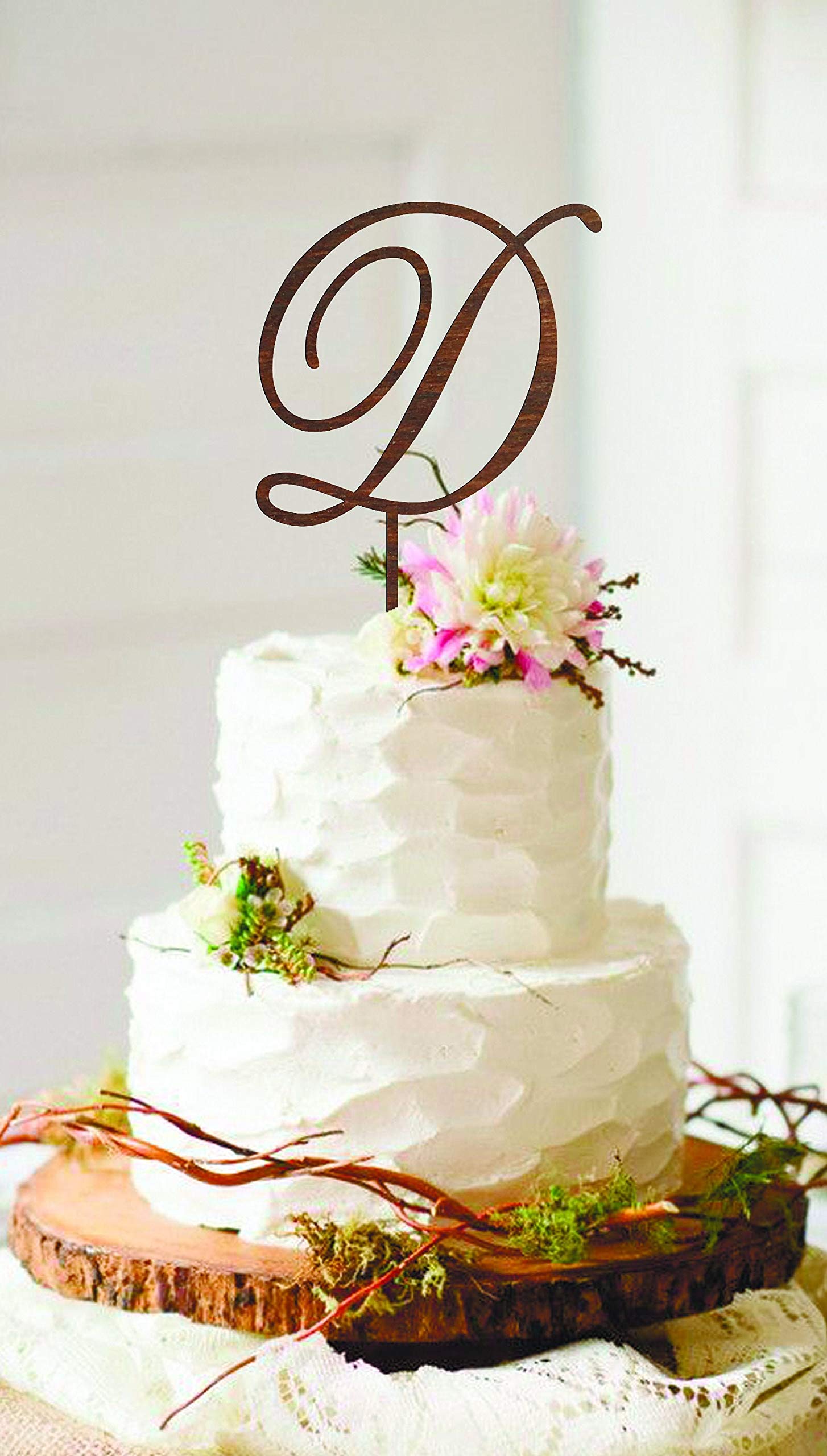 Monogram Wedding Cake Toppers