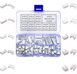 Amazon.com: Kidisoii JST Connector Kit, HY2.0 DIP Header Jst 2mm Pitch IC Socket Plugs Adapter ...