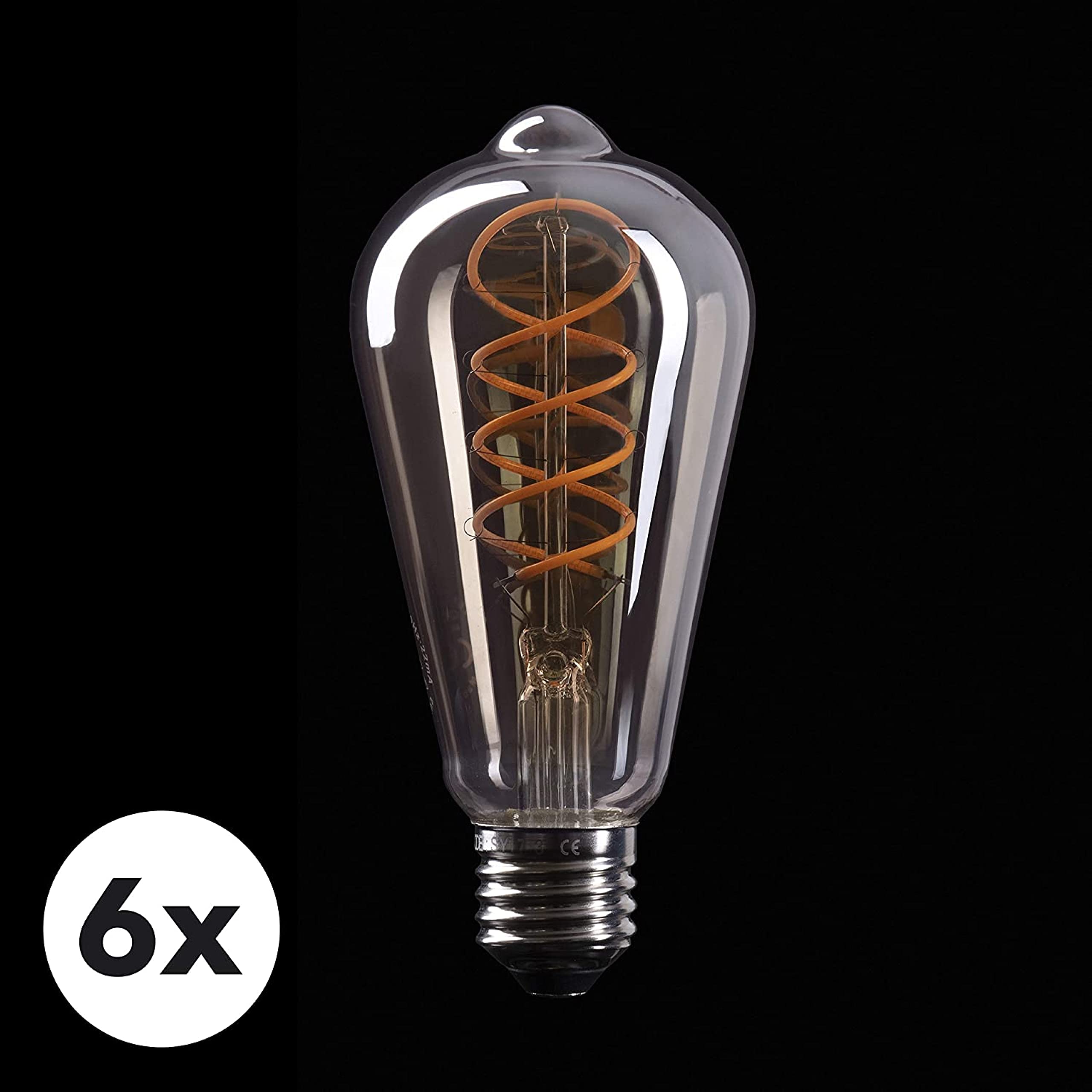 Mid 1800s Incandescent Light Bulbs Buy CROWN LED 6X Edison Light Bulb