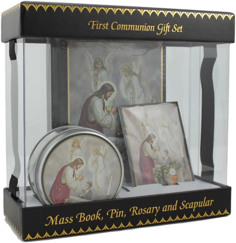 Amazon.com: Boy's Blessed Sacrament First Communion Set : Home & Kitchen
