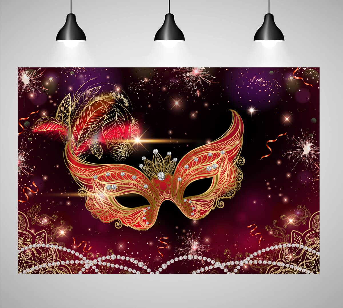 Red Masquerade Wallpaper