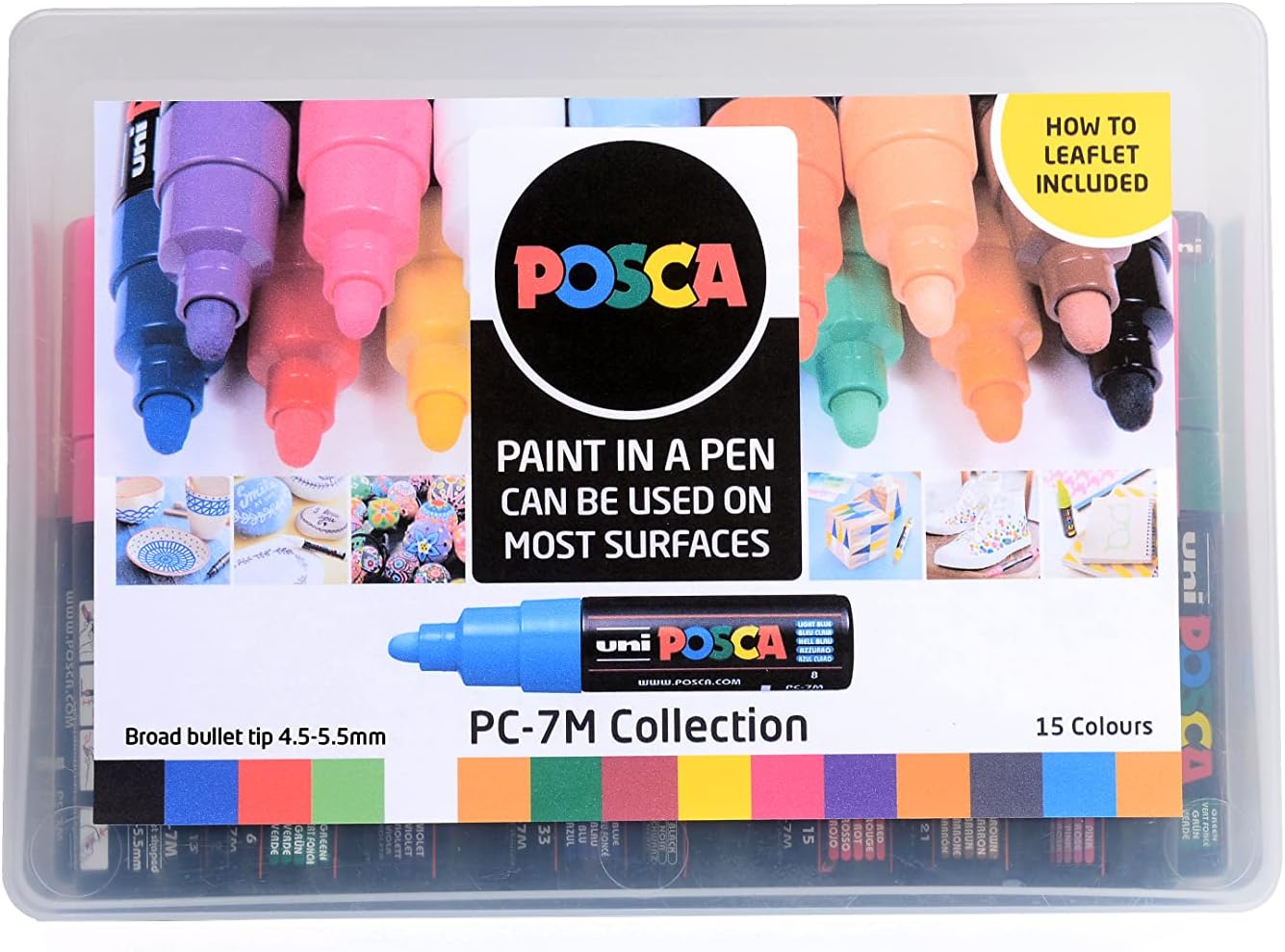Posca UNI PC-17K FULL RANGE ALL 8 COLOURS : Amazon.co.uk: Home & Kitchen