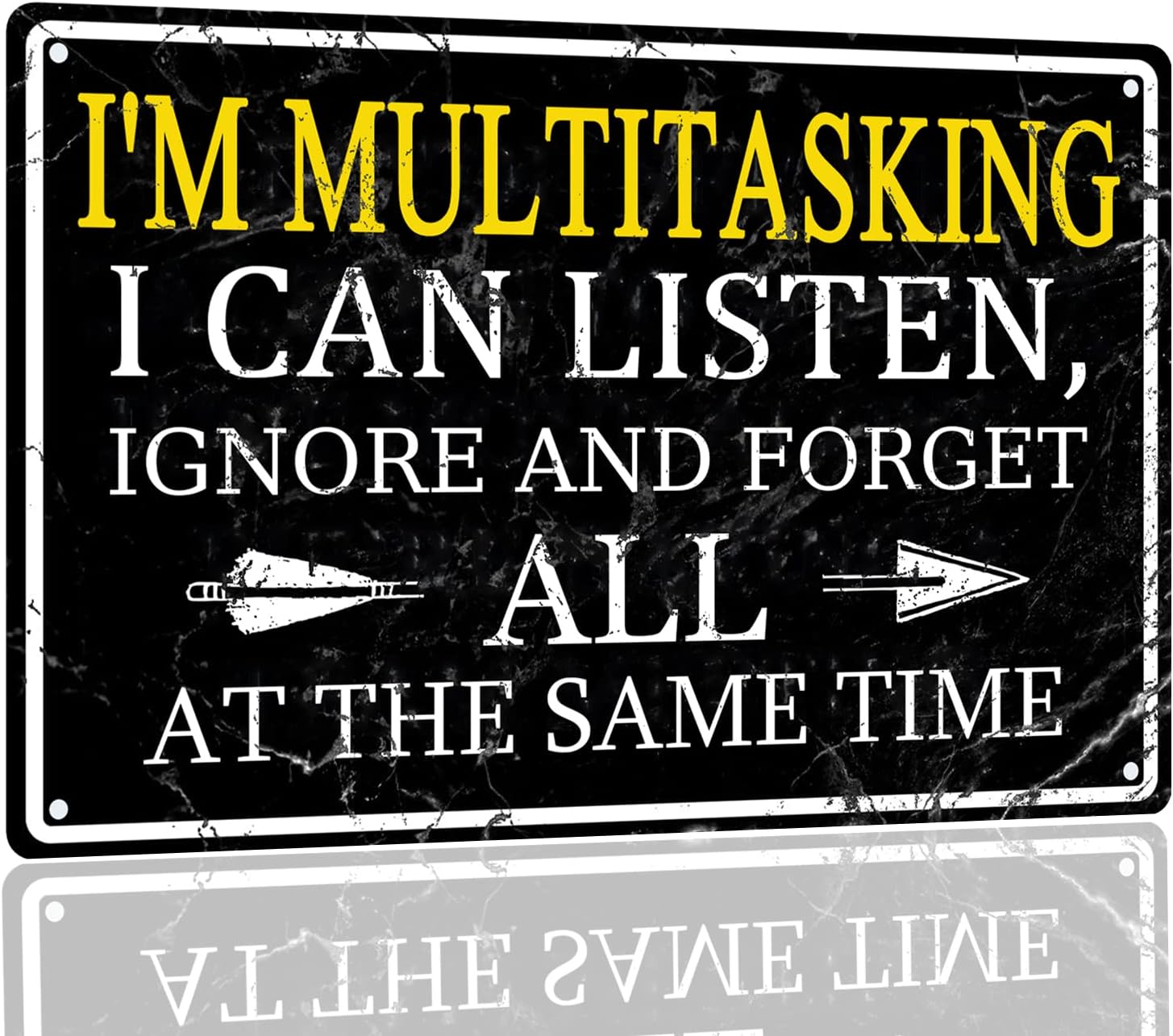Funny Metal Tin Signs For Man Cave Sign Vintage Garage | Desertcart INDIA