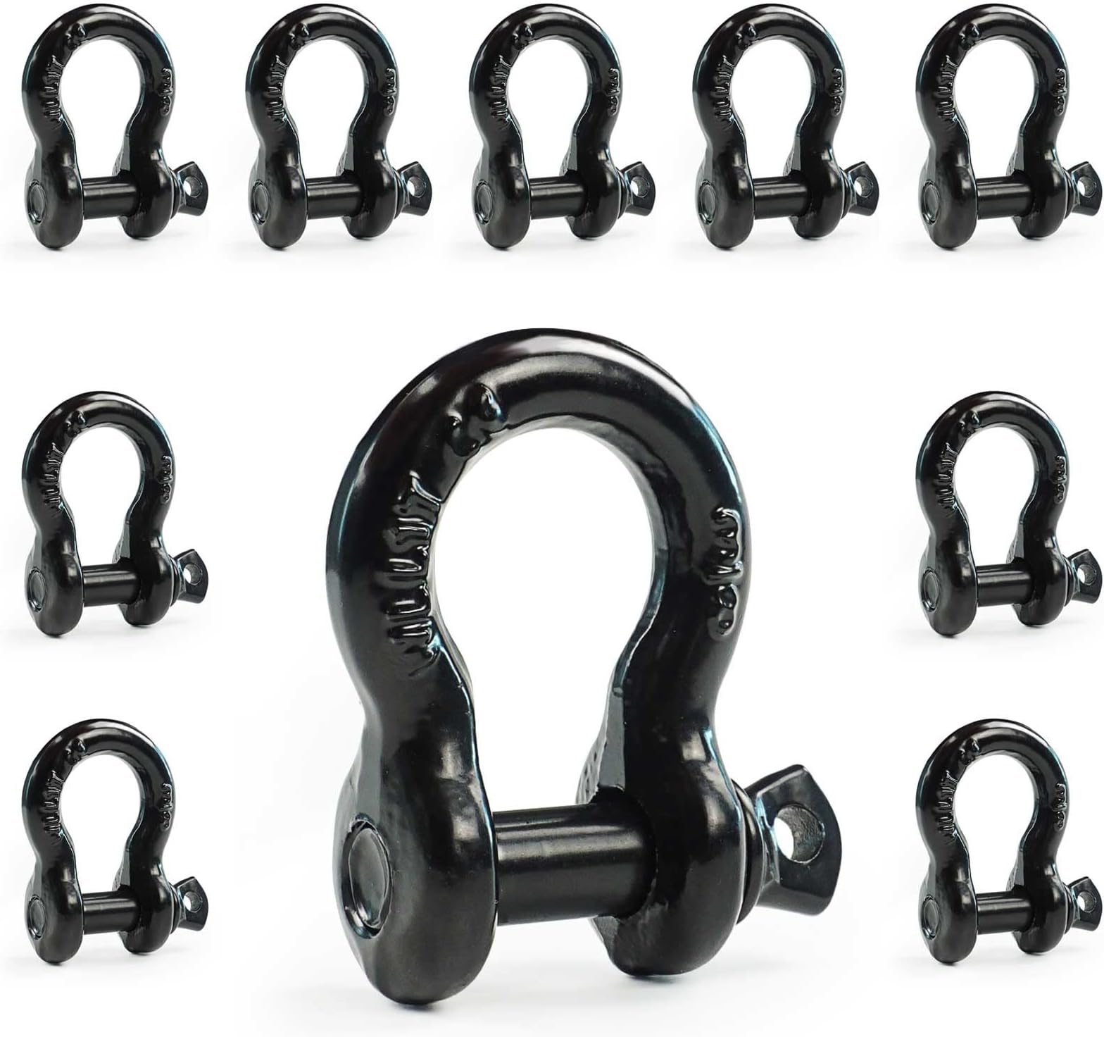 Amazon.com: AYMMIC 3/8" D Ring Shackles, Heavy Duty D-Ring Shackle with ...