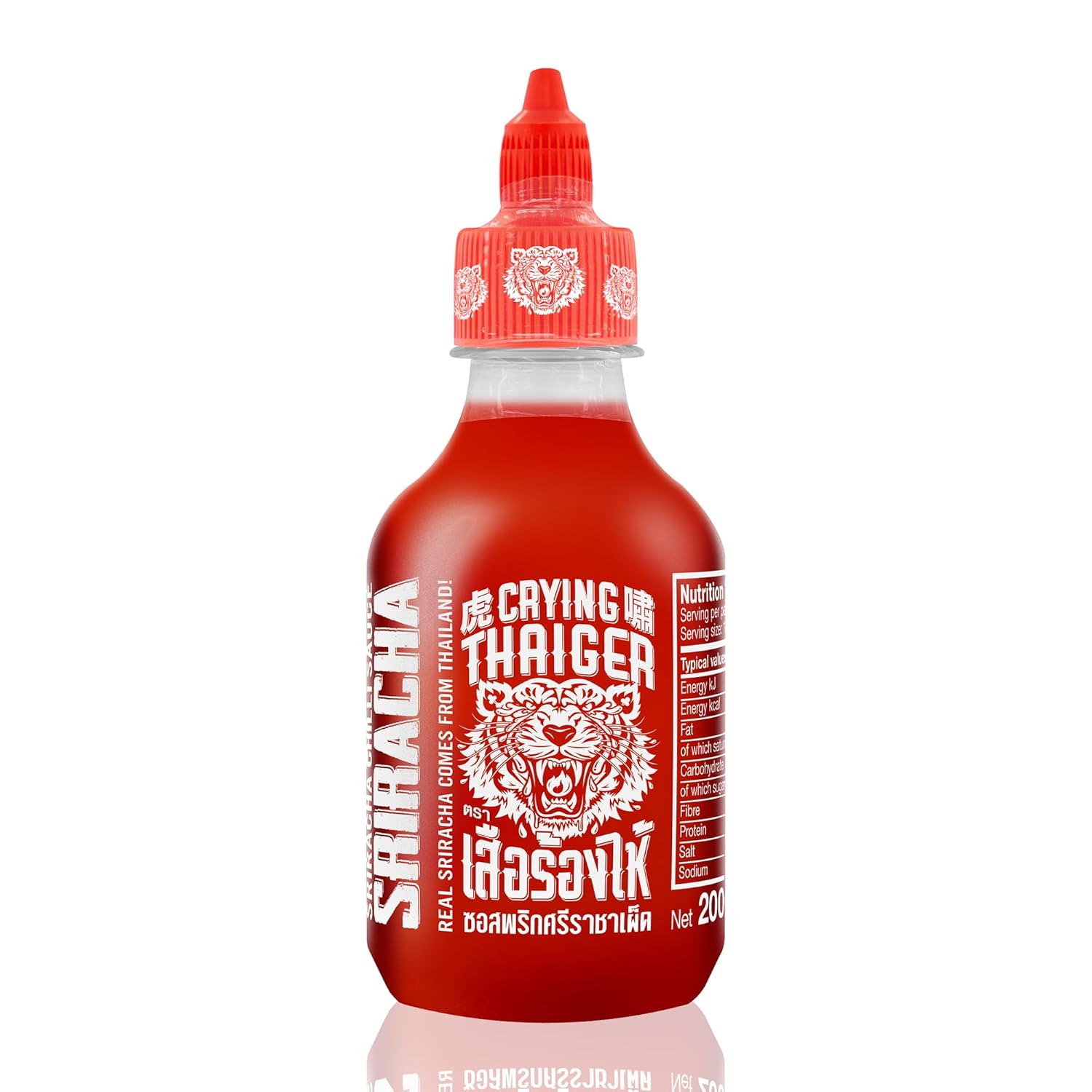 Amazon.com : Crying Thaiger Sriracha Hot Chilli Sauce 200ml : Grocery & Gourmet Food