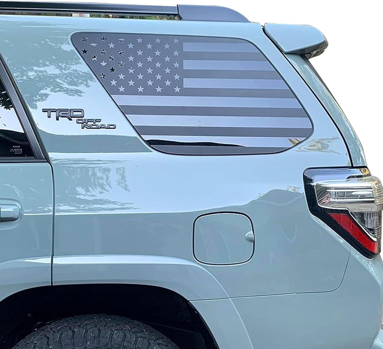 Amazon.com - Zxiaochun Rear Window American Flag Decal Fits Toyota ...