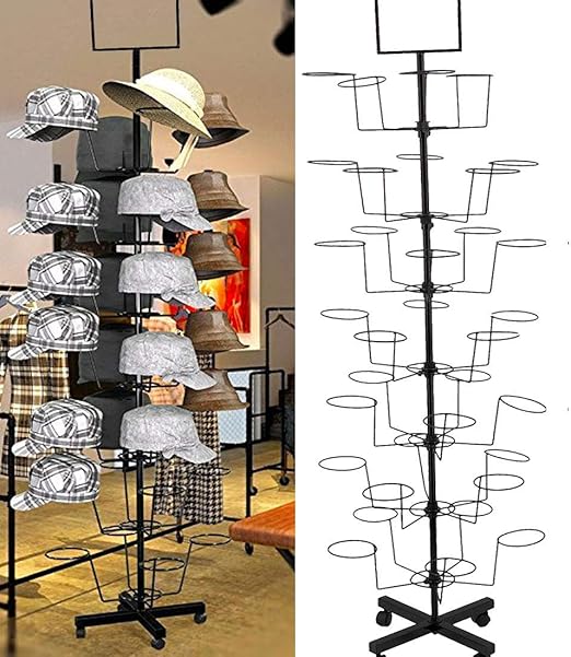 Amazon.com: HAT DISPLAY - HAT RACKS - Winter, Baseball, Cowboy, Womens ...