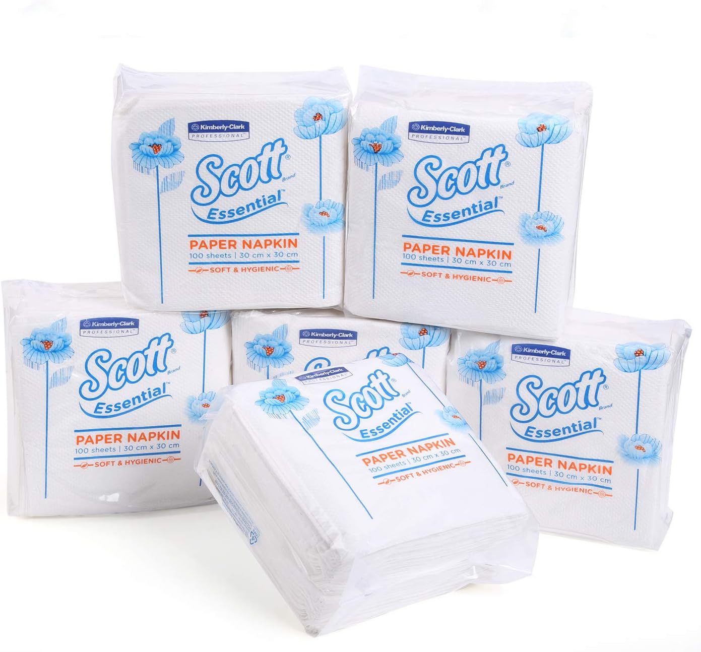 Scott® Essential Tissue Paper Napkins, 100 Pulls, Pack of 6 (Total 600 ...