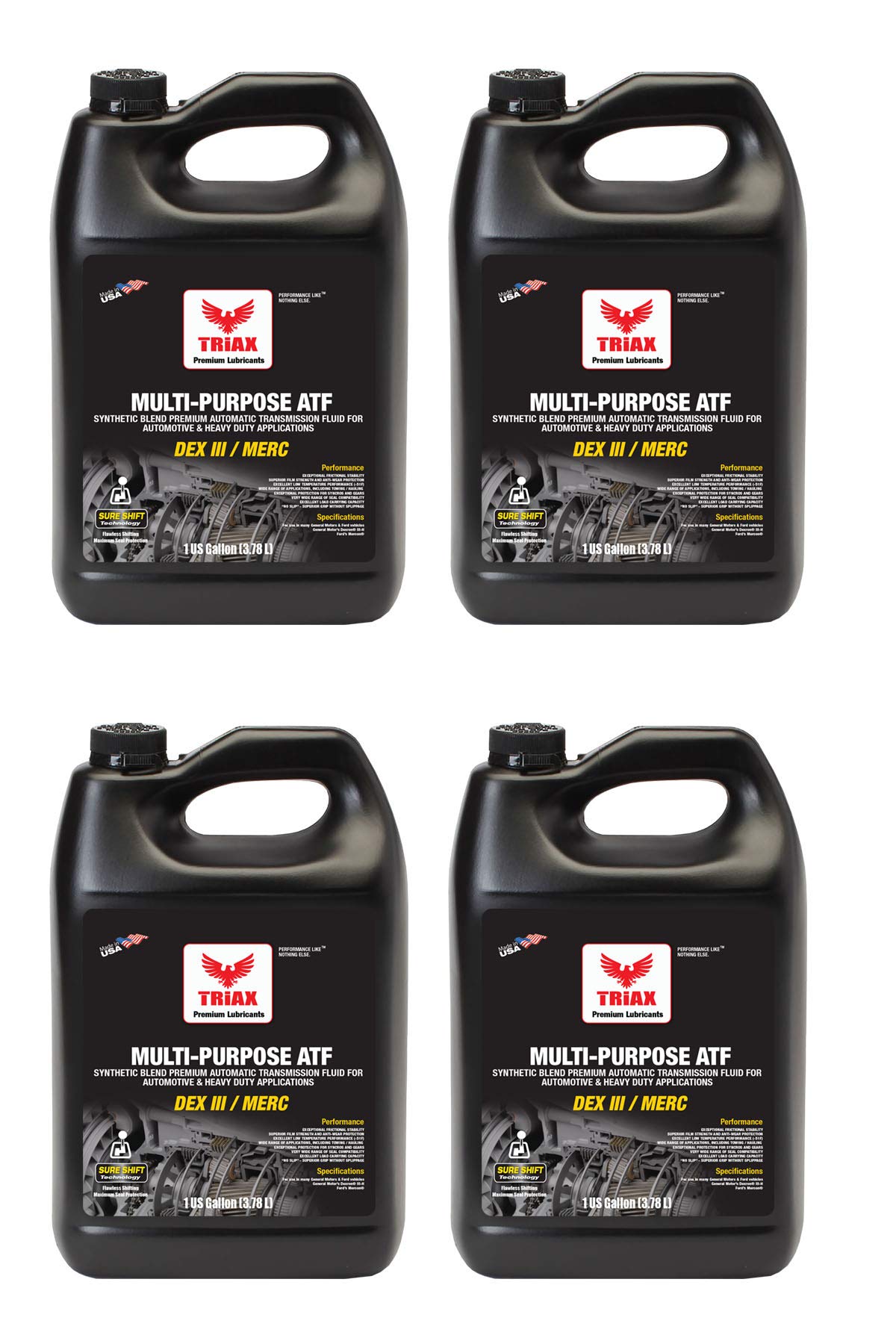 Buy Triax Multi-Purpose ATF DEX III/MERC, Synthetic Blend, Friction ...
