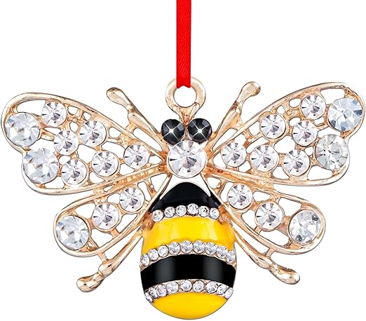 Amazon.com: FLYAB Metal Bee Christmas Ornaments - 2025 Ornaments for ...