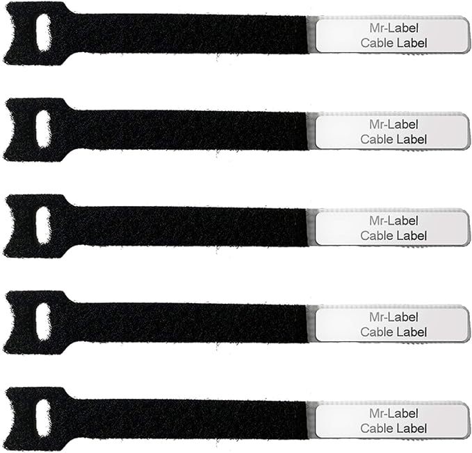 Amazon.com: Mr-Label -1/2" Write on Cinch Straps - Reusable Fastening ...