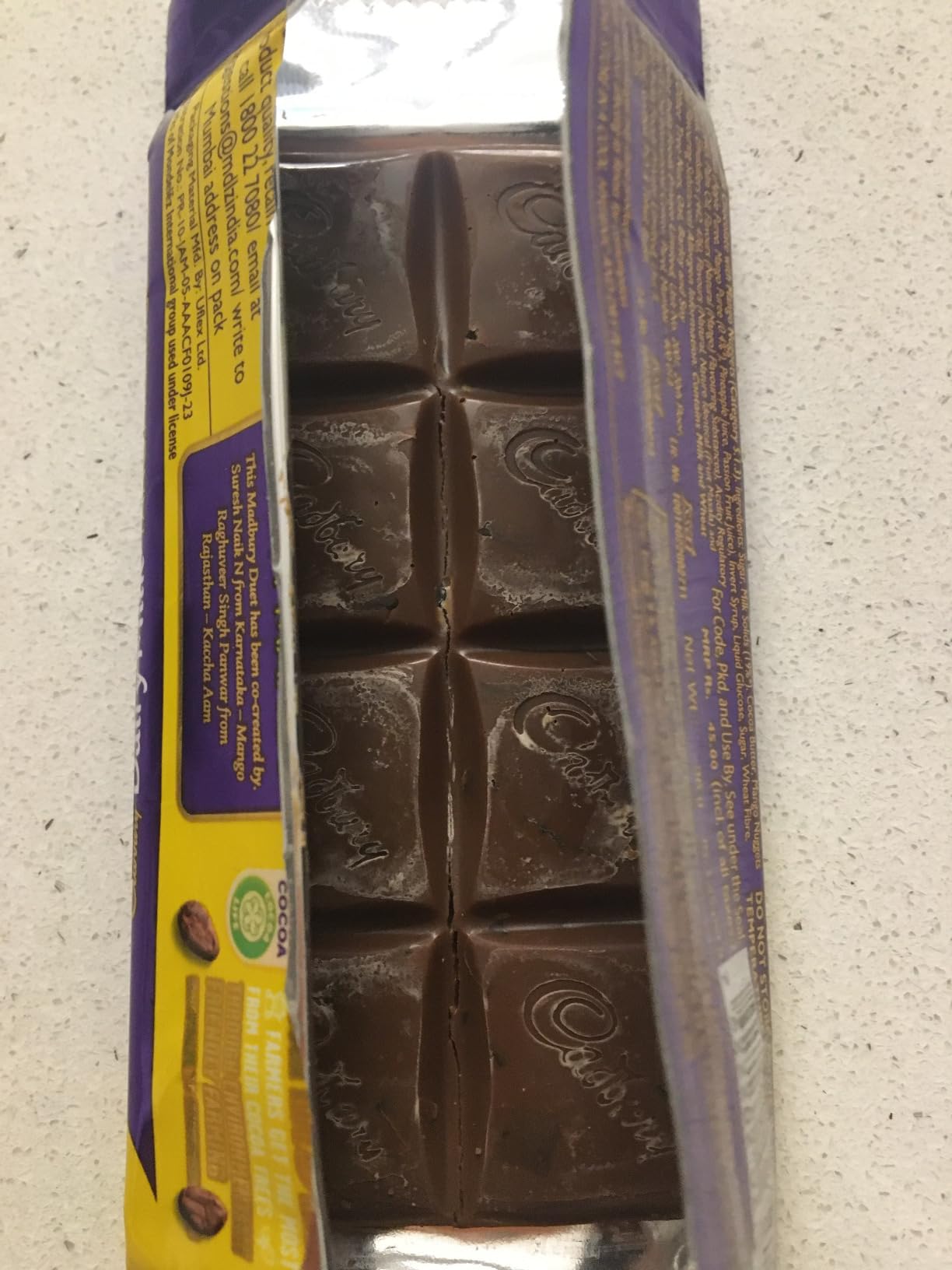 Cadbury Dairy Milk Tangy Mango Madbury Chocolate Bar, 36 Gm : Amazon.in ...